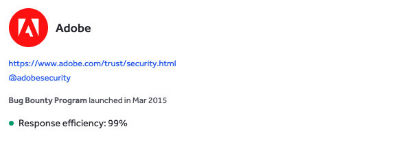 Adobe Bug Bounty Program